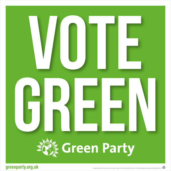 10 x Standard English Vote Green Correx Stake Boards – Green Party of ...